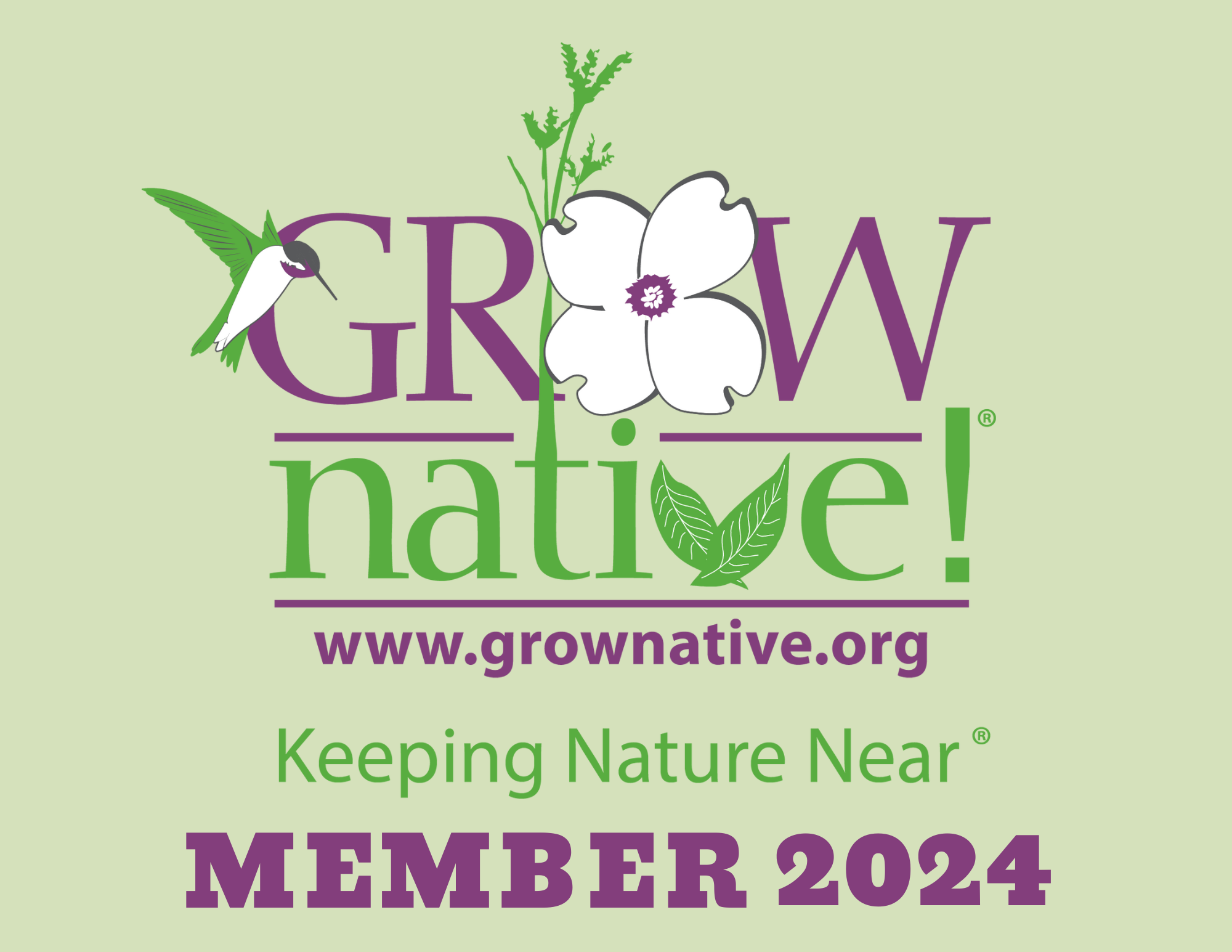Grow Native! Professional Member Sign - Extra | MO Prairie Foundation