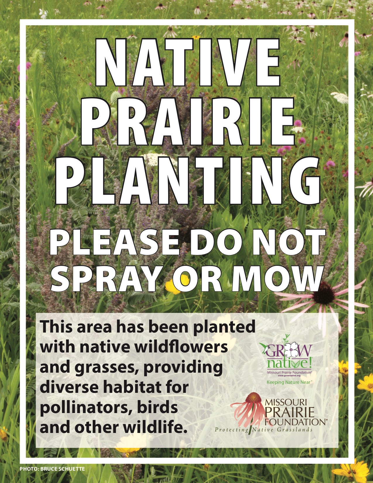 Prairie Planting Sign | MO Prairie Foundation