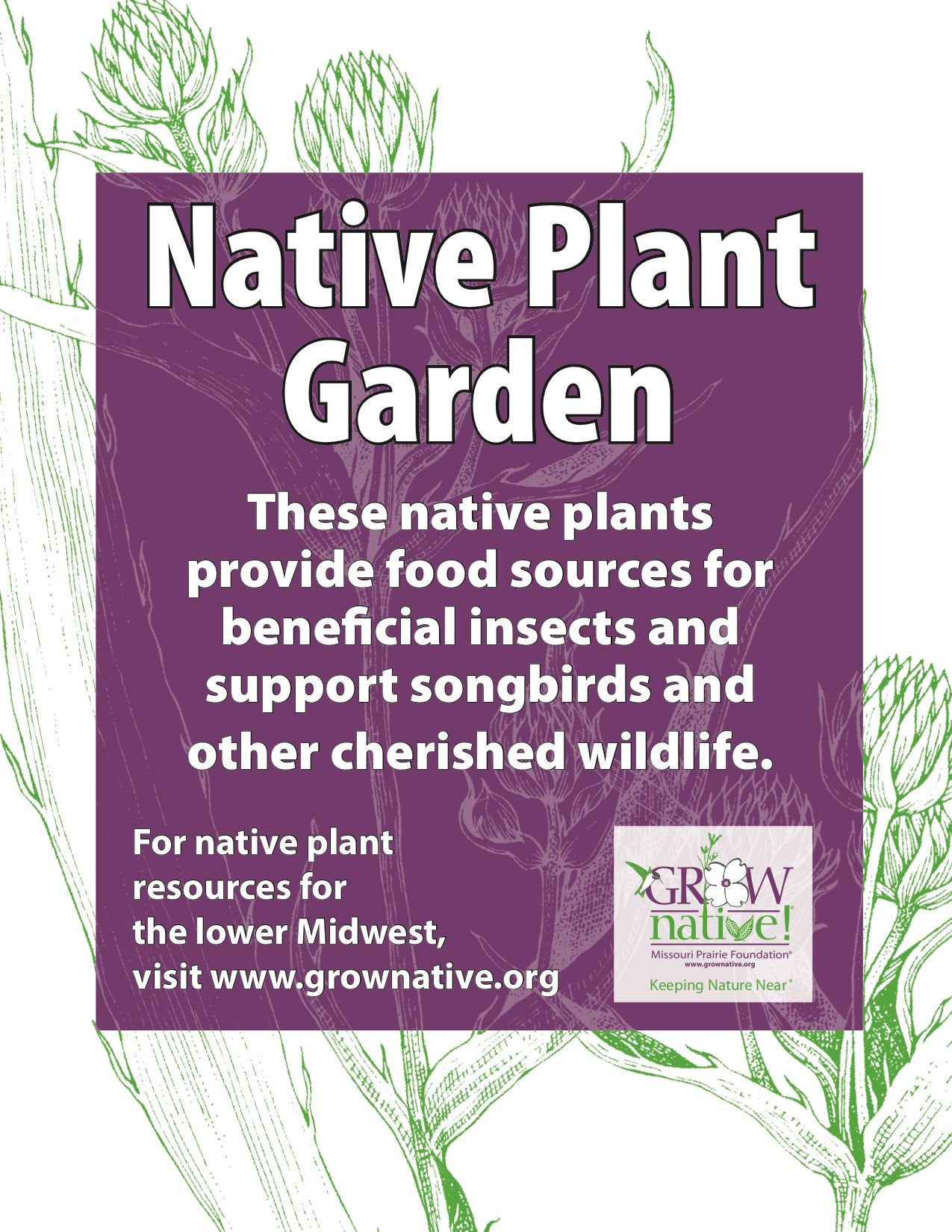 Native Garden Sign | MO Prairie Foundation